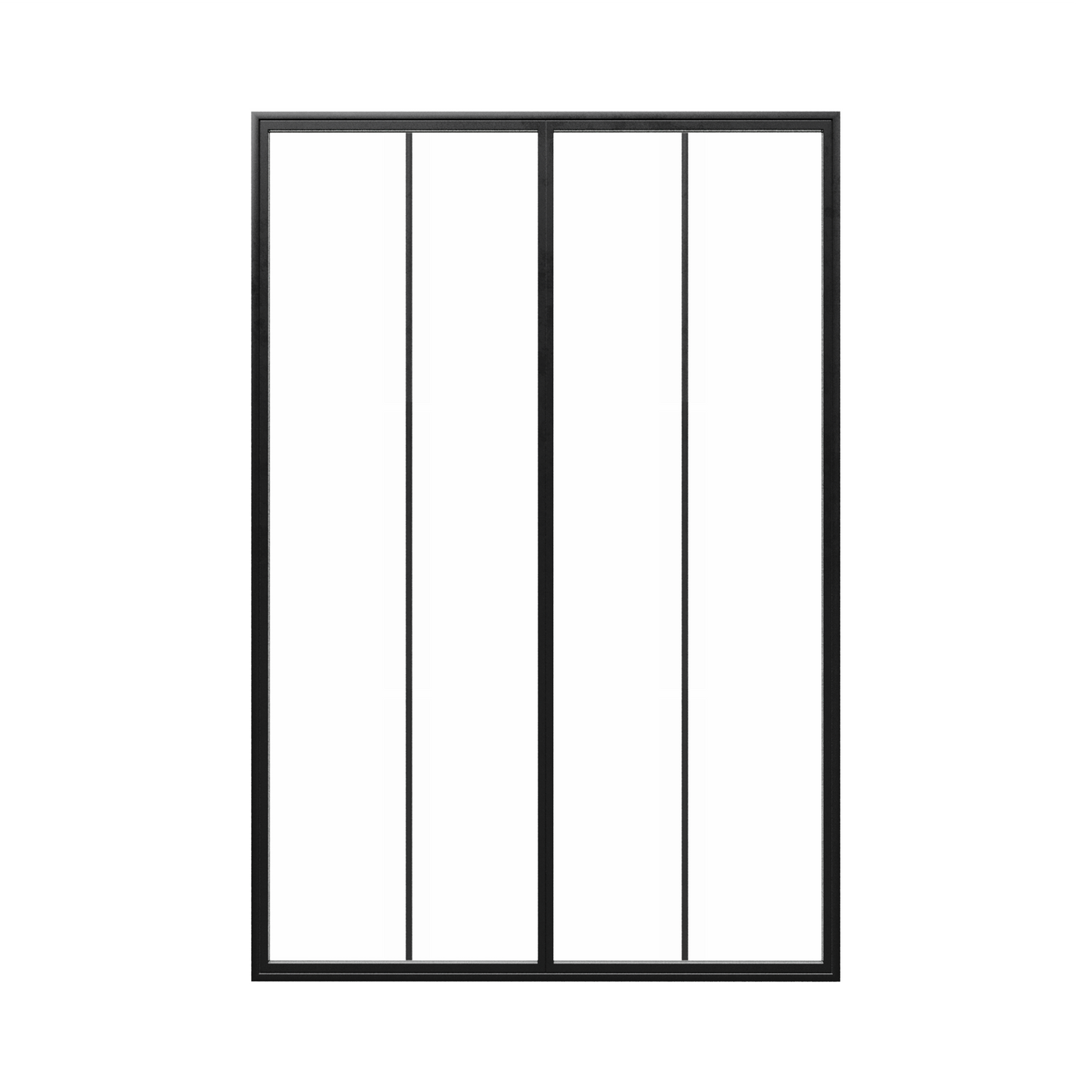 Black Frame Steel Metal Picture Window