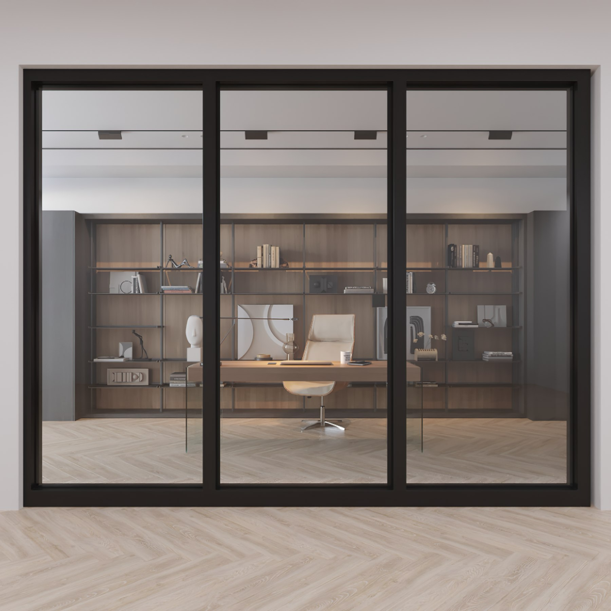 Black Frame Steel Metal Picture Window