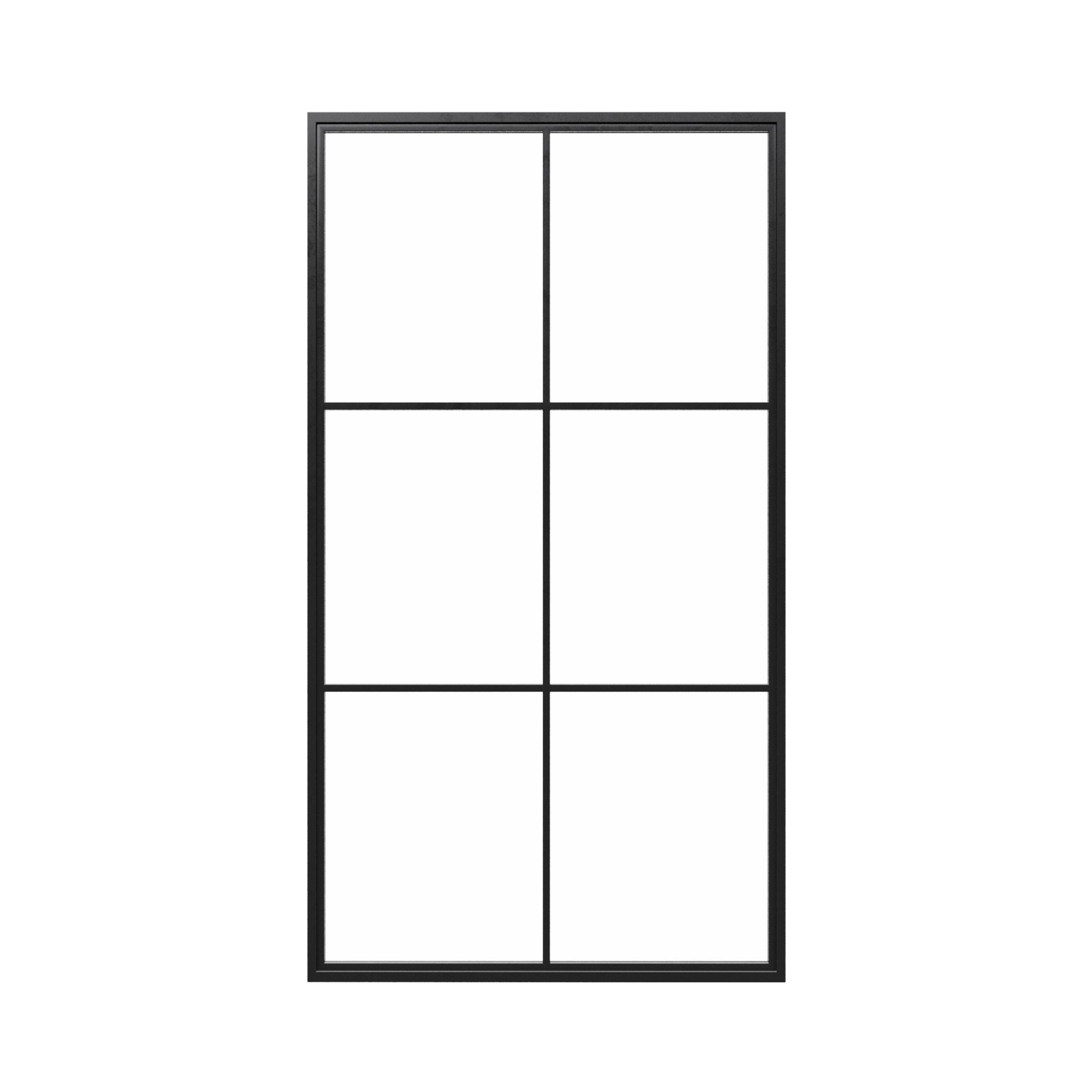 Black Frame Steel Metal Picture Window