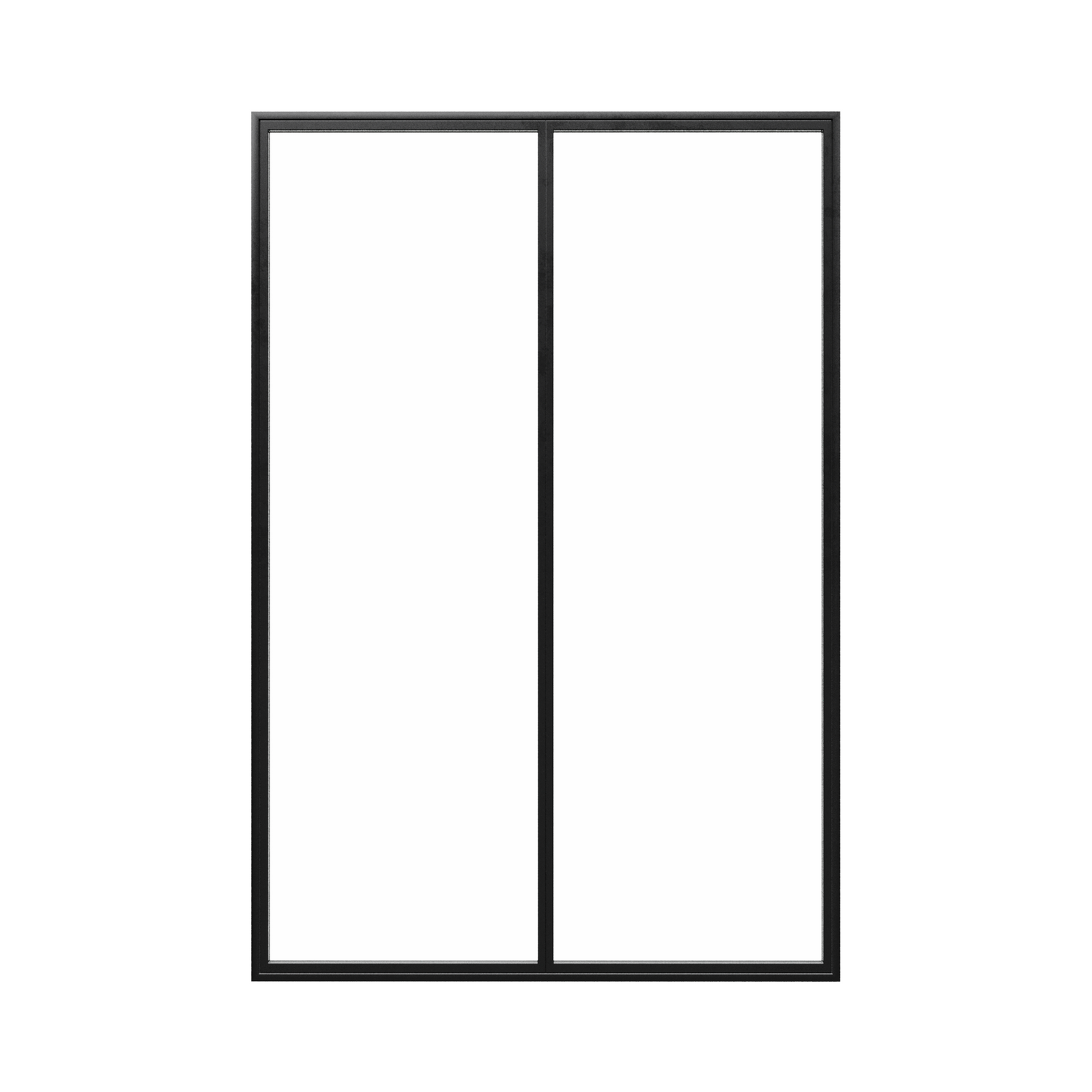 Black Frame Steel Metal Picture Window