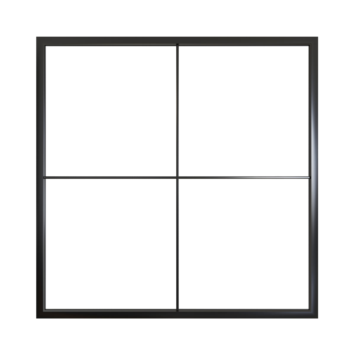 Black Frame Steel Metal Picture Window