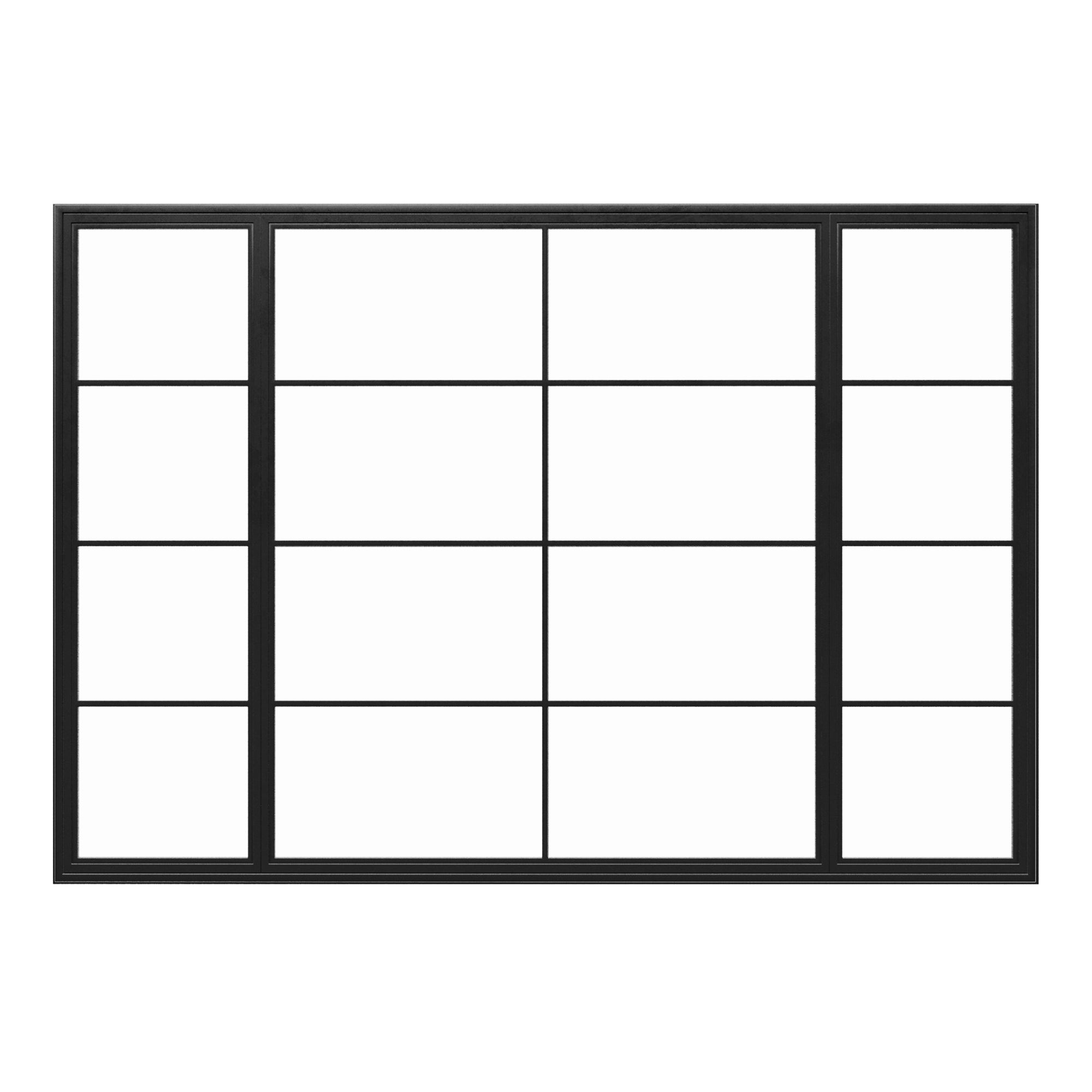 Black Frame Steel Metal Picture Window